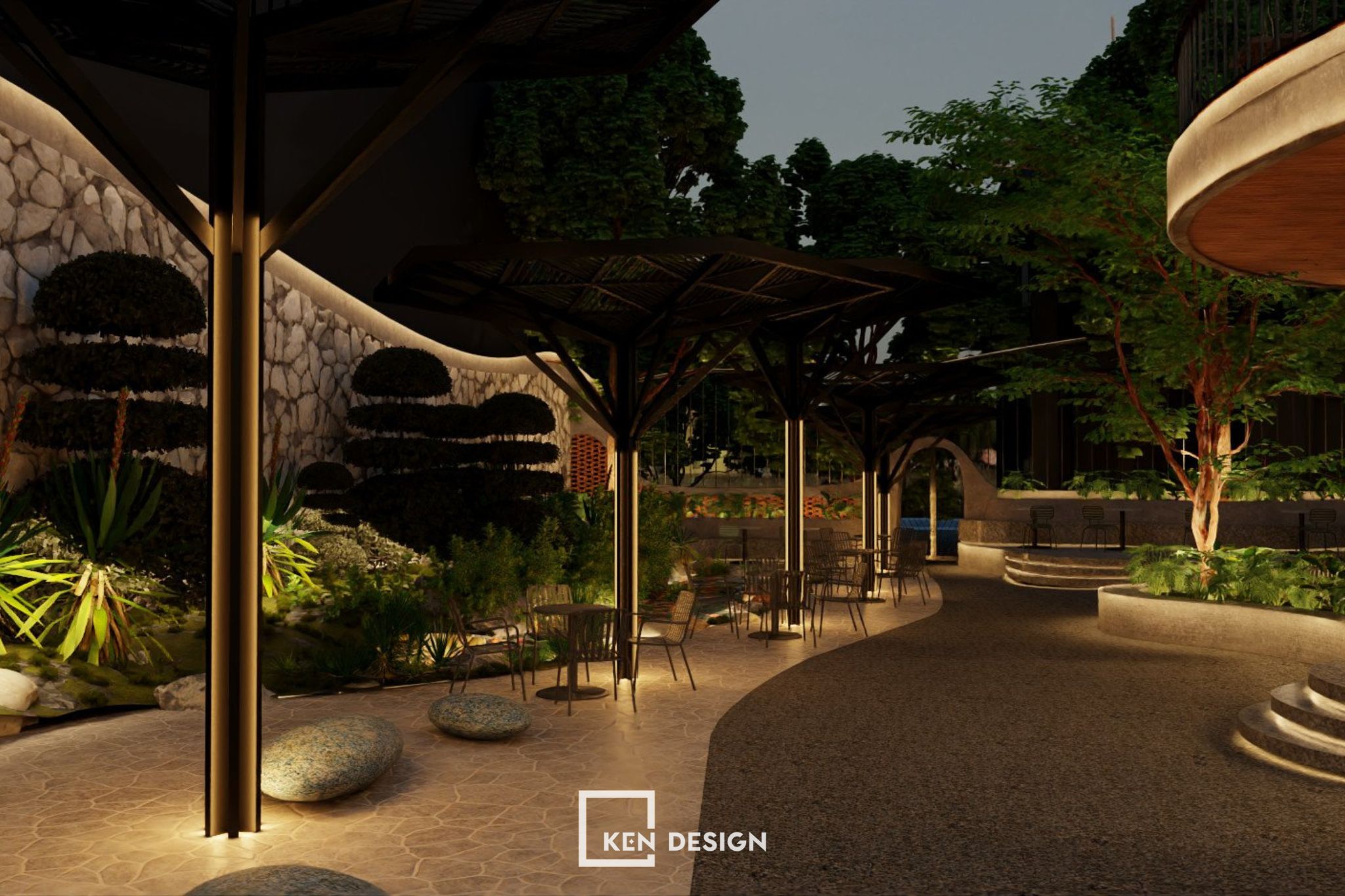 The design of Green Coffee Cafe | Kendesign